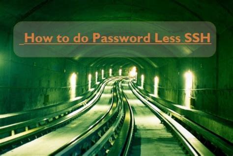 How To Do Passwordless SSH Using Ssh Copy Id Command