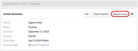 Resend Invoice Digitally Ludus Manual