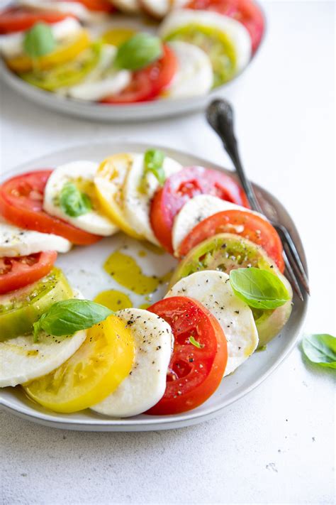 Caprese Salad Recipe Insalata Caprese The Forked Spoon