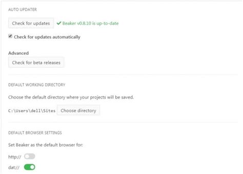 Browse The Peer To Peer Web With Beaker Browser