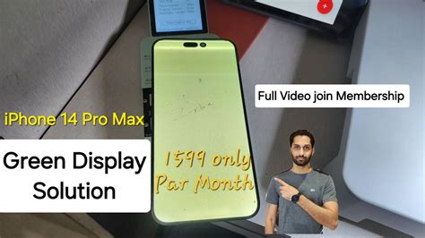 Iphone 14 Pro Max Green Display Solution Easy Repair Tips Youtube