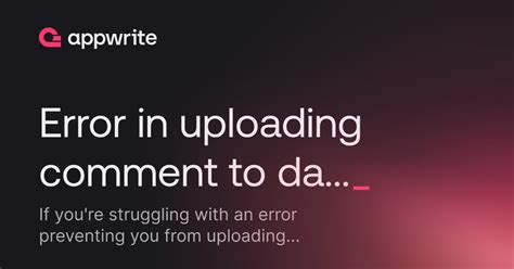 Error In Uploading Comment To Database Cant Fetch User Id Threads