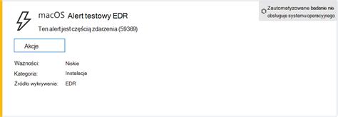 Test Wykrywania Edr Na Potrzeby Weryfikowania Usługi Dołączania I Raportowania Urządzenia