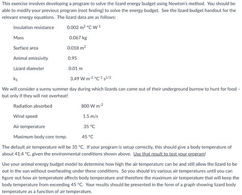 Solved This Exercise Involves Developing A Program To Solve Chegg