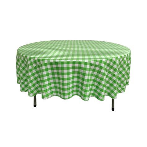 90 Round Polyester Checkered Table Linens Made In The Usa Etsy