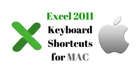 Microsoft Excel 2011 Keyboard Shortcuts For Mac Exceldatapro