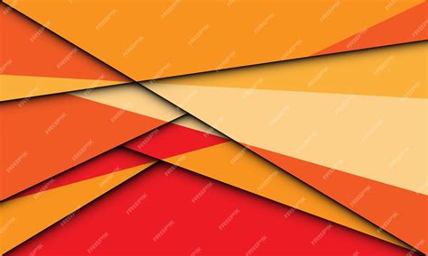 Premium Vector Abstract Red Orange Yellow Triangle Geometric Overlap Design Modern Futuristic