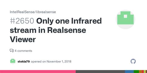 Only One Infrared Stream In Realsense Viewer Issue IntelRealSense Librealsense GitHub