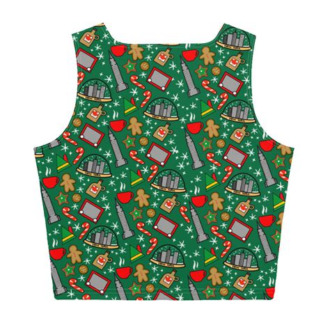 Elf Christmas Movie Crop Top Cookies Buddy The Elf Christmas Crop Top