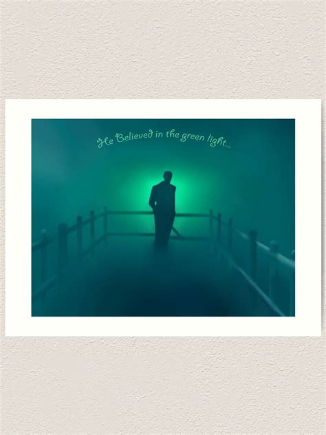 The Green Light In The Great Gatsby Drawings