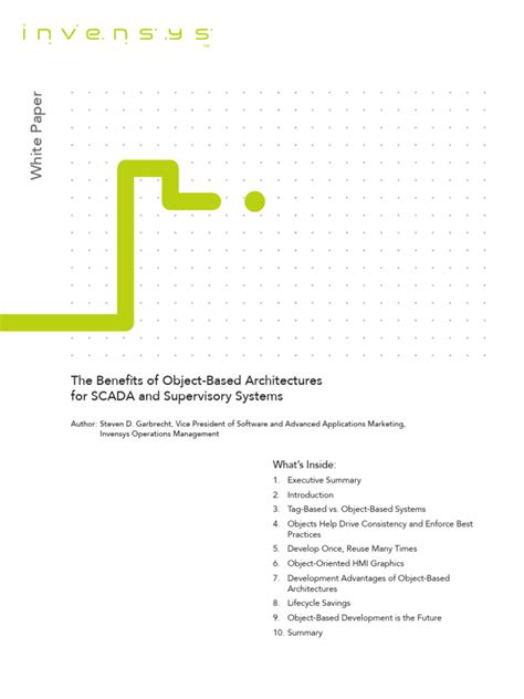 Whitepaper Invensys Benefitsofobject Basedarchitecturesforscada 03 12