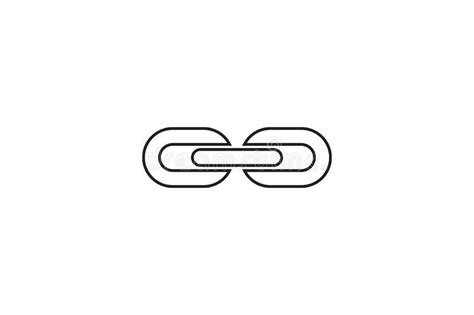Chain Link Icon Connection Sign Vector Illustration Linked Interface