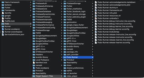 Unable To Find Included File Podstarget Support Filespods Runnerpods Runnerdebugxcconfig