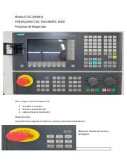 Using A Manual CNC Machine Step By Step Guide And Control Panel Course Hero