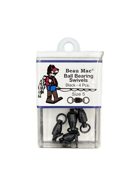 Beau Mac Black Ball Bearing Swivels