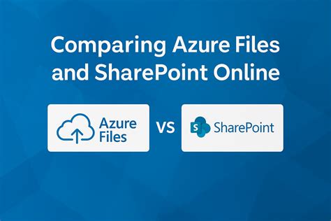 Azure Files Vs Sharepoint Online
