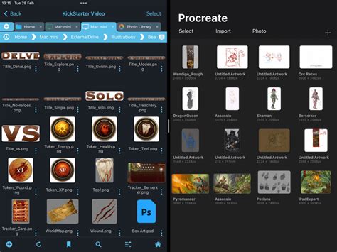 cant import files with procreate