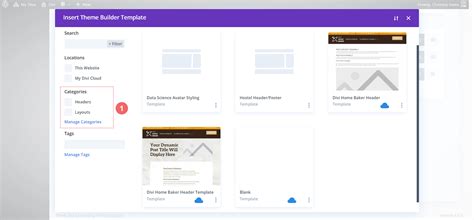 How To Organize Your Templates In Divis Theme Builder Library