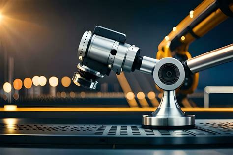 A Robotic Arm Is Holding A Microscope AI Generated Stock Photo At Vecteezy