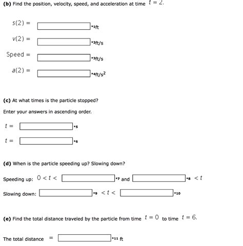 Solved The Function Describes The Position Of A Particle Chegg Com