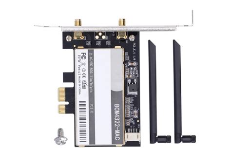 Placa De Rede Sem Fio G G Dual Band Desktop Adaptador Pci E Integrado Bcm Mbps Com