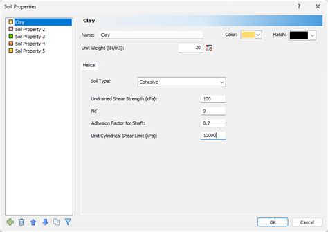 RSPile Documentation Cohesive