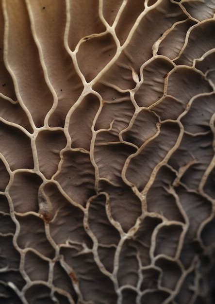 Free Ai Image Close Up Of Mushroom Structure