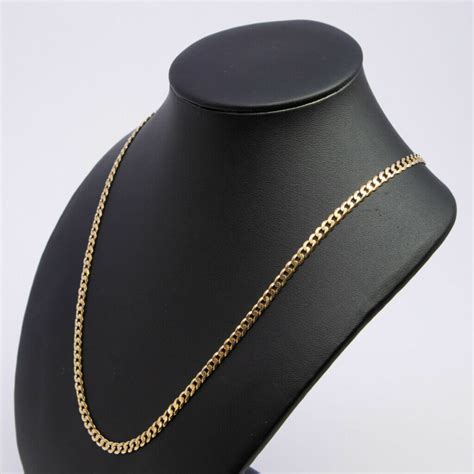 9ct Yellow Gold Curb Link Chain Necklace 475cm 53714 Montys