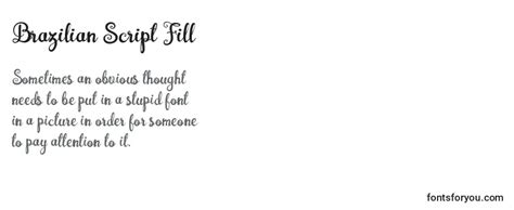 Brazilian Script Fill 122036 Font Download For Free Online