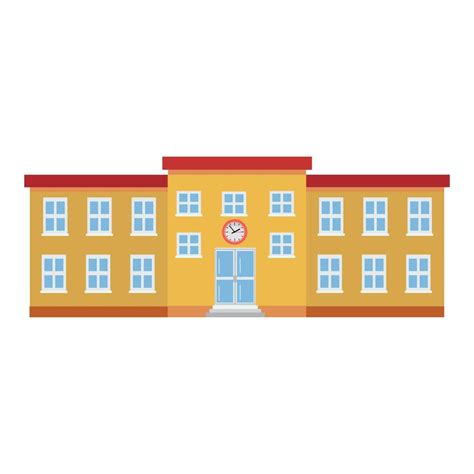 Vector De Icono De Edificio De Escuela Secundaria 12605473 Vector En Vecteezy