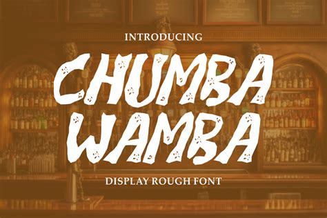 chumba wamba display rough font