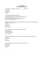 IDS 410 MidTerm Review Na Pdf Spring 2018 IDS410 Midterm Review 1 A Database Is An Organized