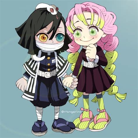 Obanai And Mitsuri Coloring Rtangerina Colore Taekwondo Divertente