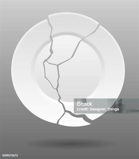 깨진 흰색 접시 부서진 음식 접시 금이 간 도자기 접시 손상된 식기류 아이콘은 흰색 배경에 분리되어 있습니다 벡터 그림 접시에 대한 스톡 벡터 아트 및 기타 이미지 Istock