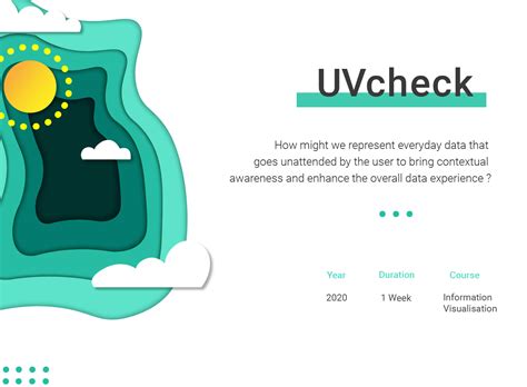 Uvcheck Data Visualization For Ux Behance