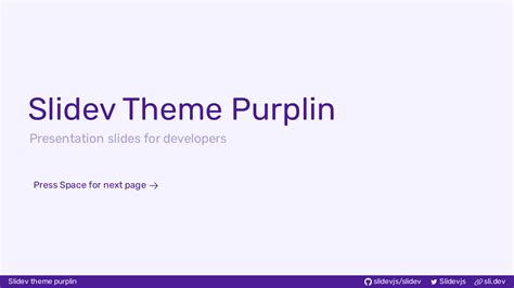 GitHub Moudev Slidev Theme Purplin Slidev Theme