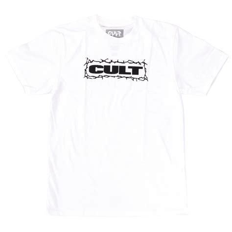 Cult Bolts T Shirt White Cult Bmx Backyard Bmx