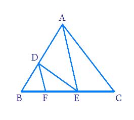 In Fig De Ac And Df Ae Prove That Bf Fe Be Ec