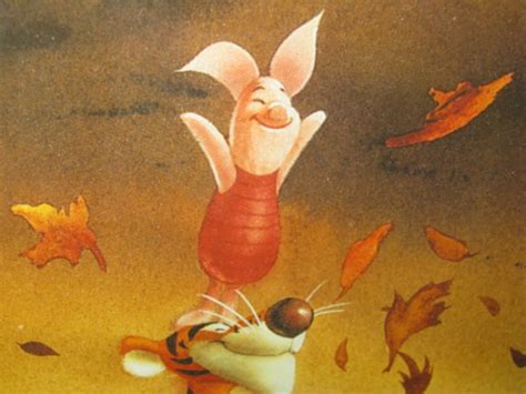 Disney Winnie The Pooh In Autumn Lithograph Print 2080447
