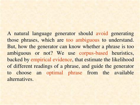 Ppt Generation Of Referring Expressions Managing Structural Ambiguities Powerpoint