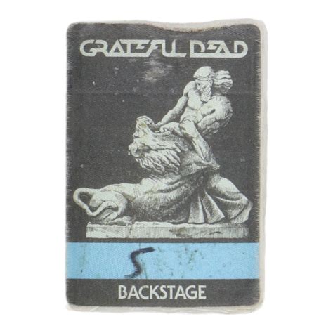 1980s Grateful Dead Backstage Pass Laminate Wyco Vintage