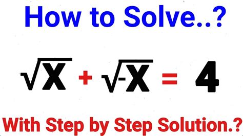 A Nice Square Root Problem Math Olympiad Preparation‼️ Youtube