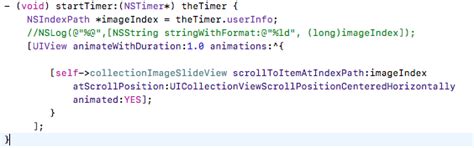 Ios Cannot Make A Slide Image In Objective C Of Xcode By Uicollectionview And Nstimer Stack