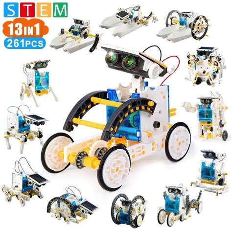 Robot Kit 13 In 1 Solar Robot Creation Toy Educational Science Experiment Kit Diy Robotics Kit