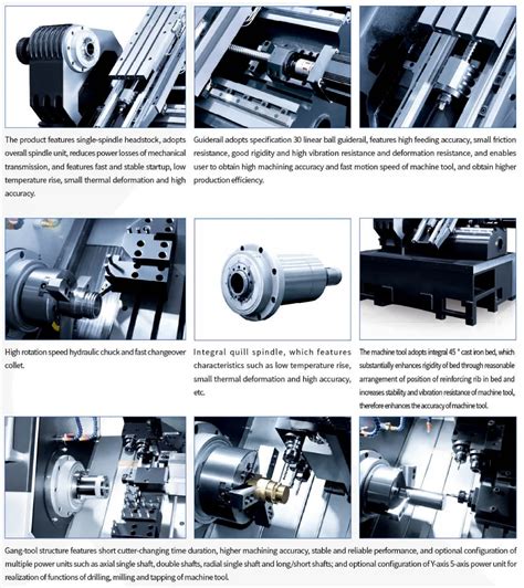 Smtcl Slant Bed Cnc Lathe Htc16 6 Gang Tool Small Parts Machining High Accuracy Cnc Lathe