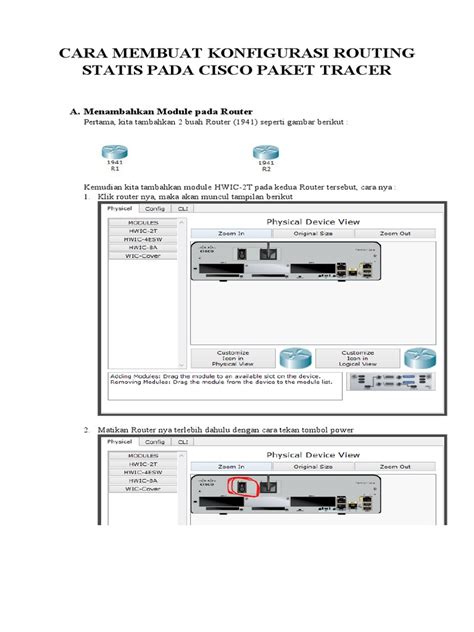 Tutorial Routing Statis Pdf