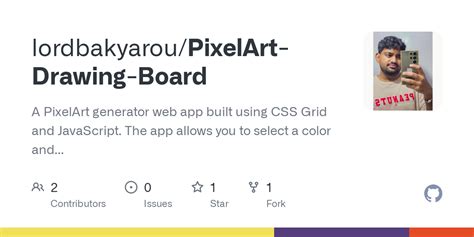 Github Lordbakyaroupixelart Drawing Board A Pixelart Generator Web