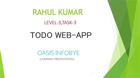 Intern Oasisinfobyte Internship Oasisinfobyte Webdevelopment Rahul Kumar