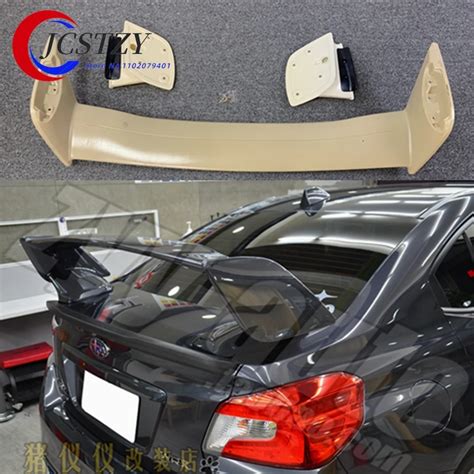 스바루 임프레자 Wrx Sti 스타일 Abs 리어 트렁크 부트 리드 자동차 스포일러 덕테일 립 윙 액세서리 2007 2014 2015 2016 Aliexpress