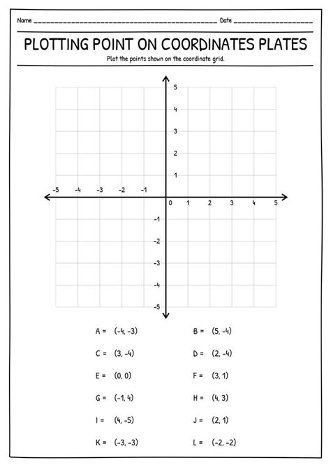 Coordinate Grid Connect The Dots